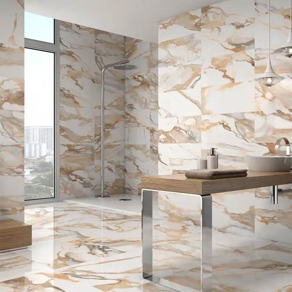 Crash Beige 60cm x 60cm Matt Wall & Floor Tile – Crocatile